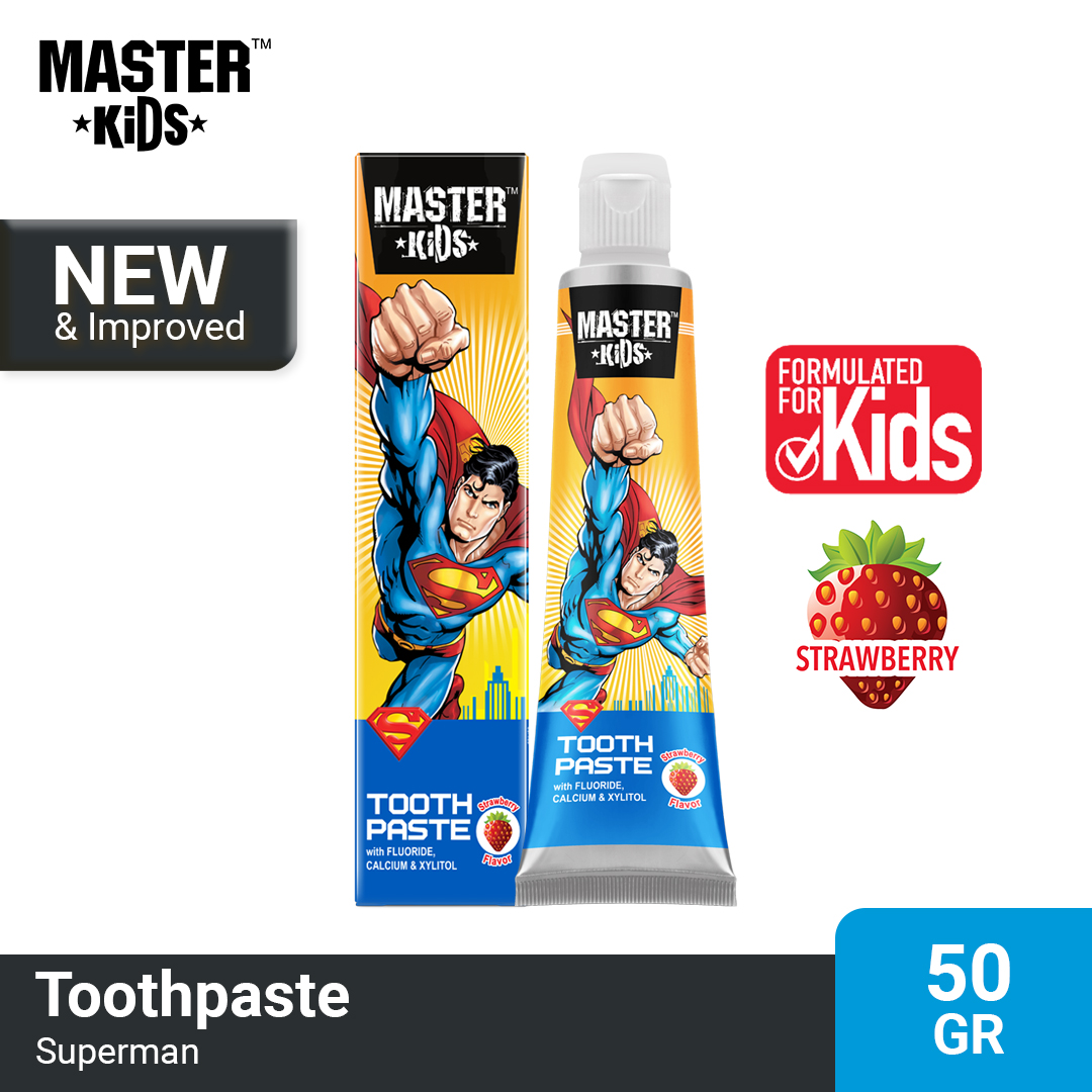 Master Kids Toothpaste Superman Tube 50gr | Lazada Indonesia
