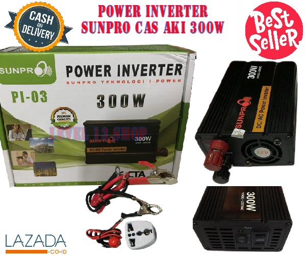 TERBARU ~ // Power Inverter Sunpro 300 Watt Pl-03 // Power Inverter DC ...