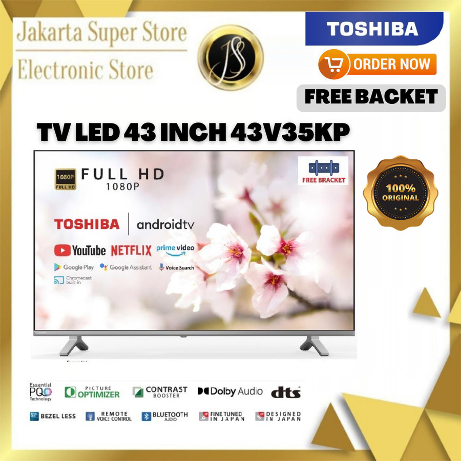 TV TOSHIBA 43 V 35 KP / ANDROID SMART TV 43 INCH FHD 1080 43V35KP ...