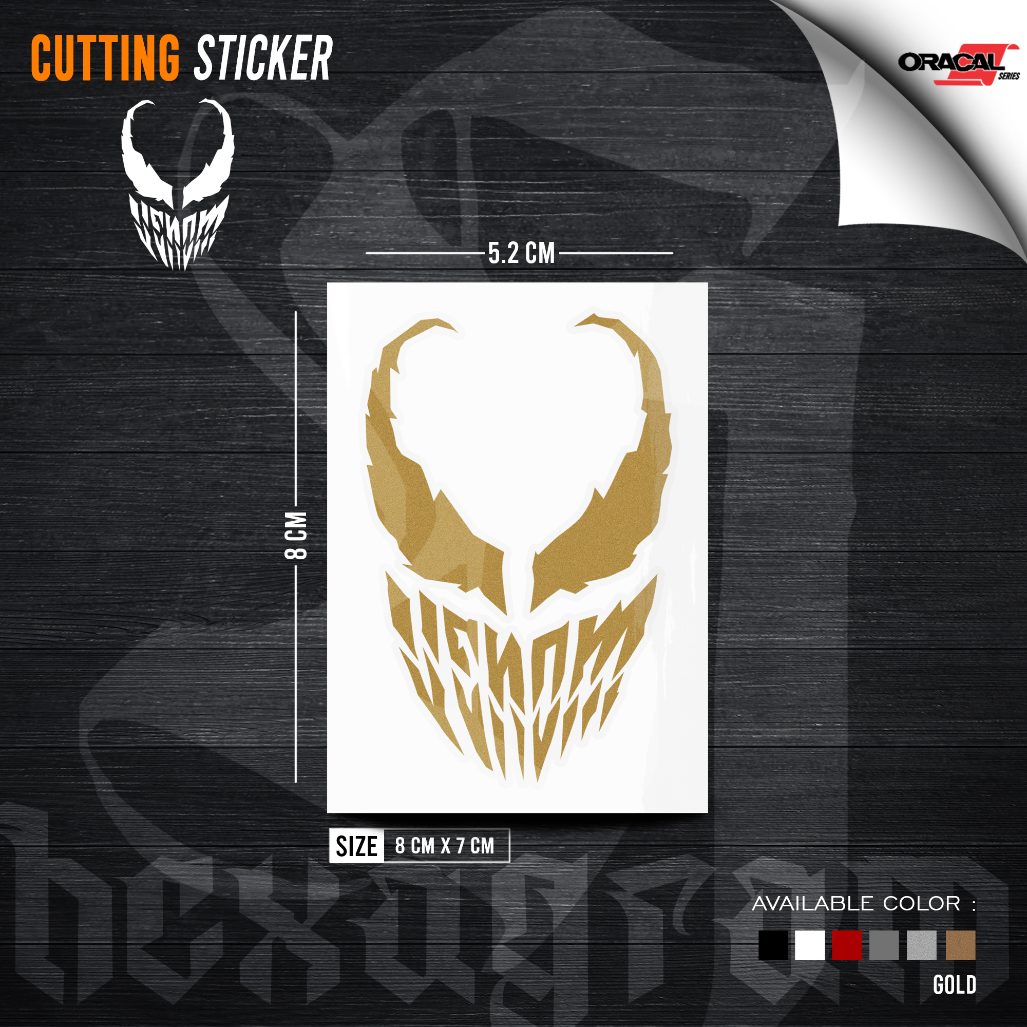 Cutting Sticker Venom SIluet | Stiker Cutting Venom Siluet | Venom ...