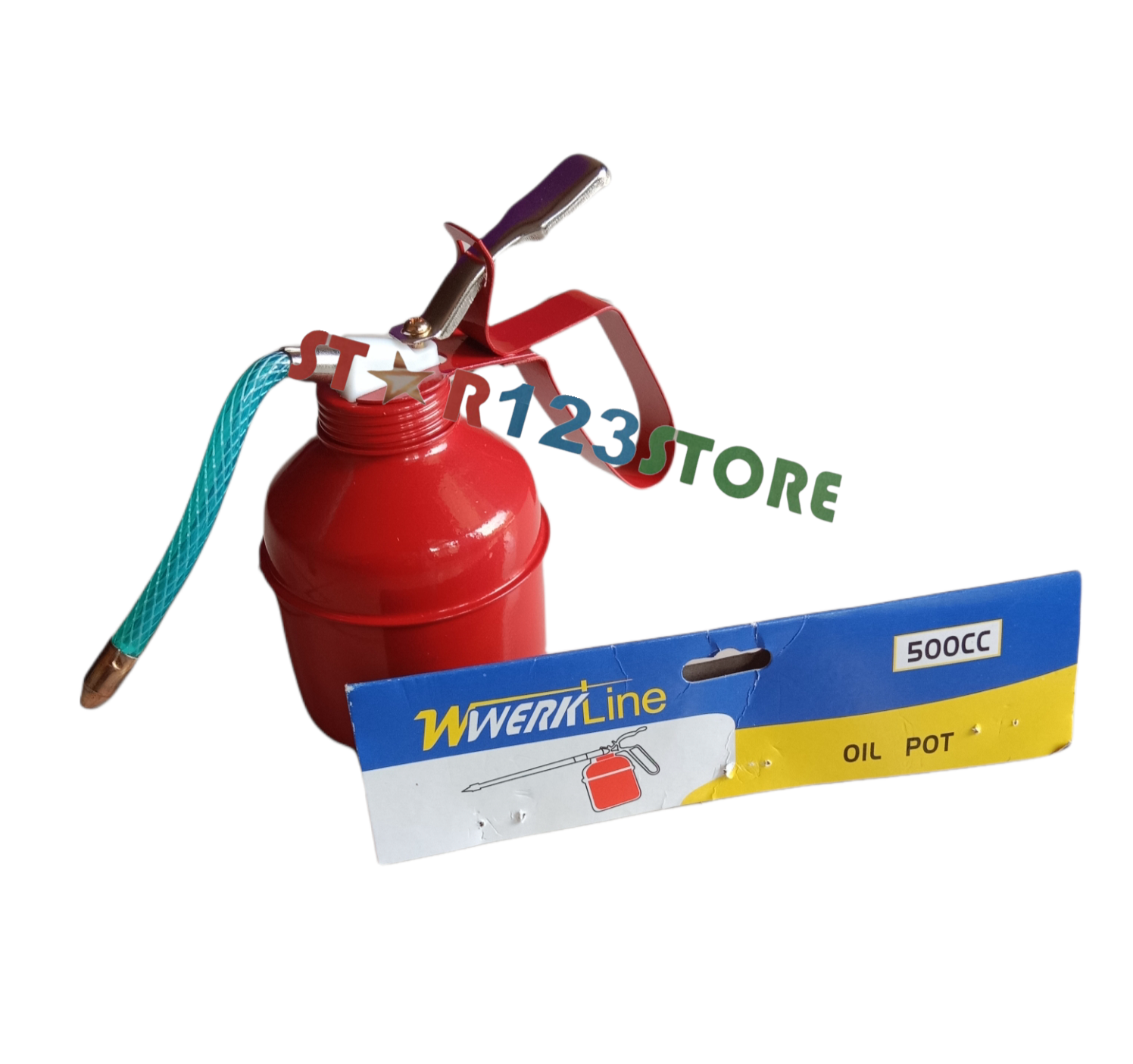 Oil Can Kaleng 500CC - Botol Pompa Semprot Oli 500 CC - Oli Can Besi ...