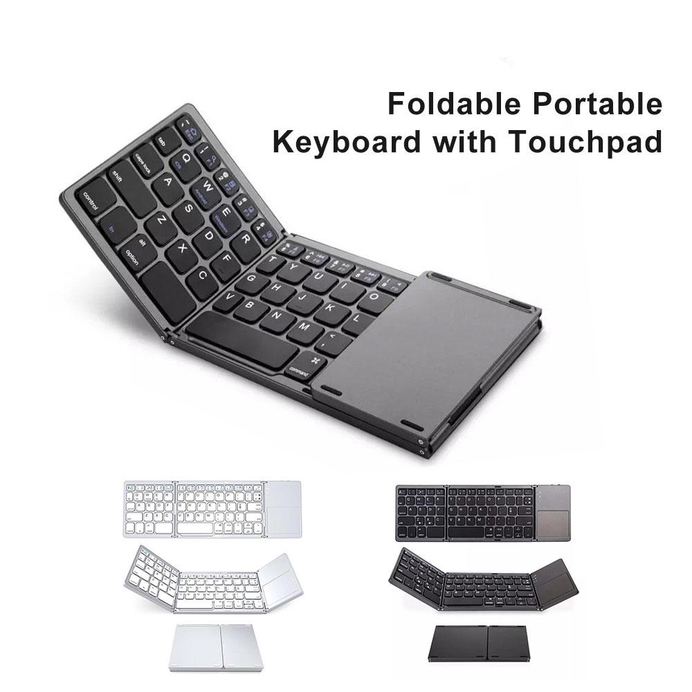 Keyboard Lipat Wireless Bluetooth Foldable Wireless Keyboard And Touchpad Bluetooth Lipat Mac