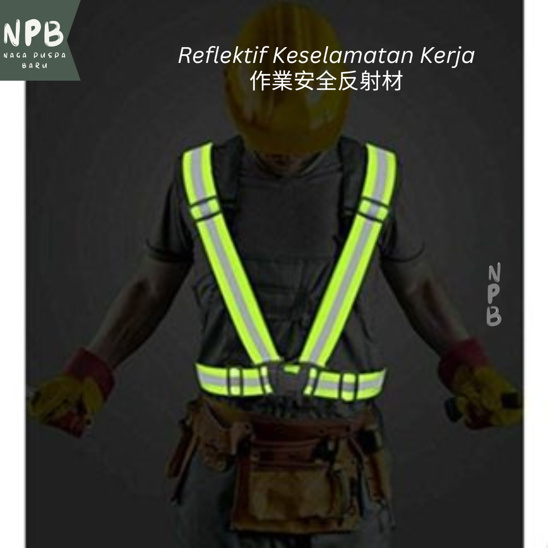 Safety Reflective V Vest Adjustable - Rompi V Reflektif Keselamatan ...