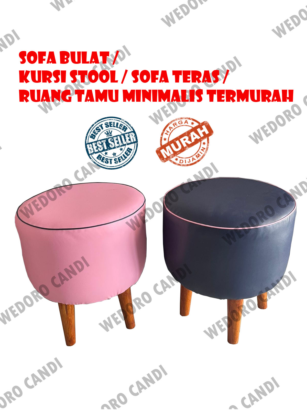 Sofa Bulat / Kursi Stool / Sofa Teras / Ruang Tamu Minimalis Termurah ...