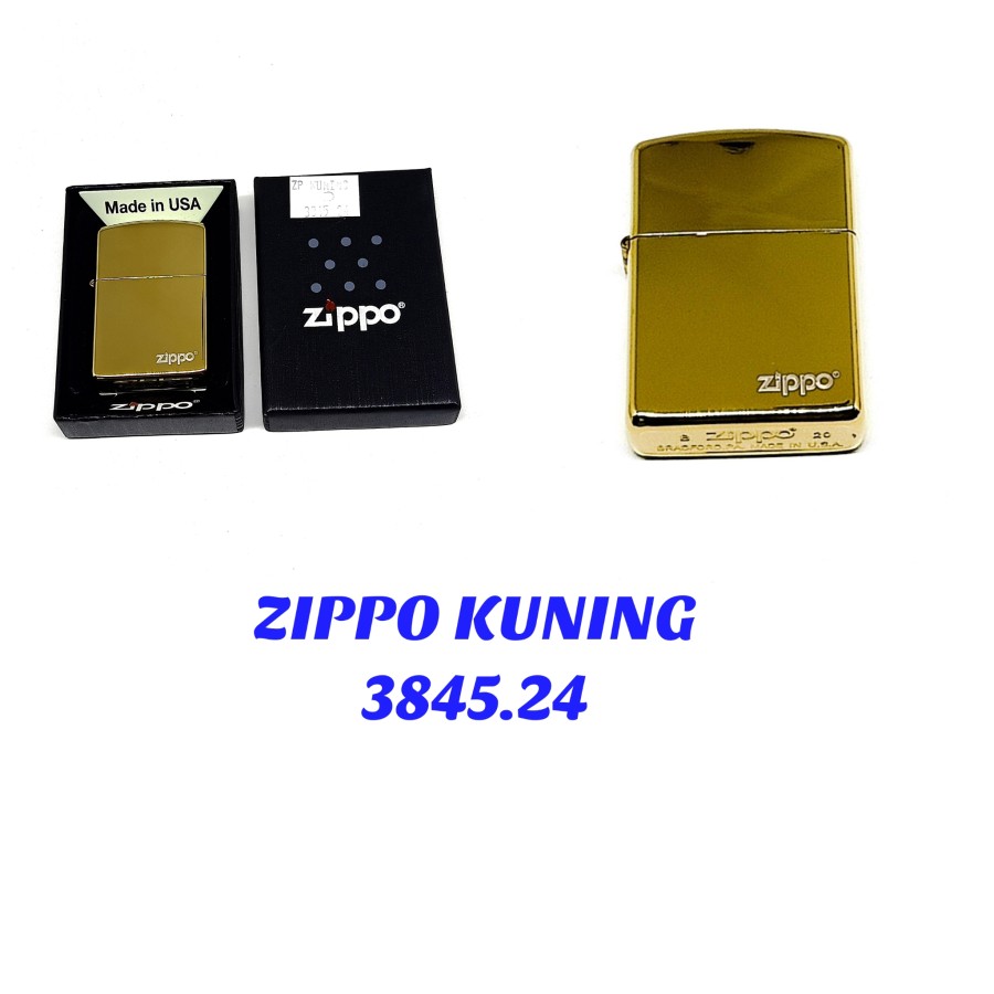 Korek Api Zippo Gold Logo Premium/Zippo Gold/Zippo Lighter/Zippo Murah ...