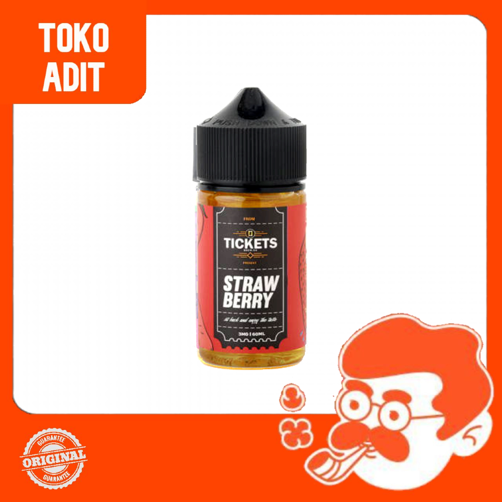Tickets Strawberry Liquid Freebase 60ml | Lazada Indonesia