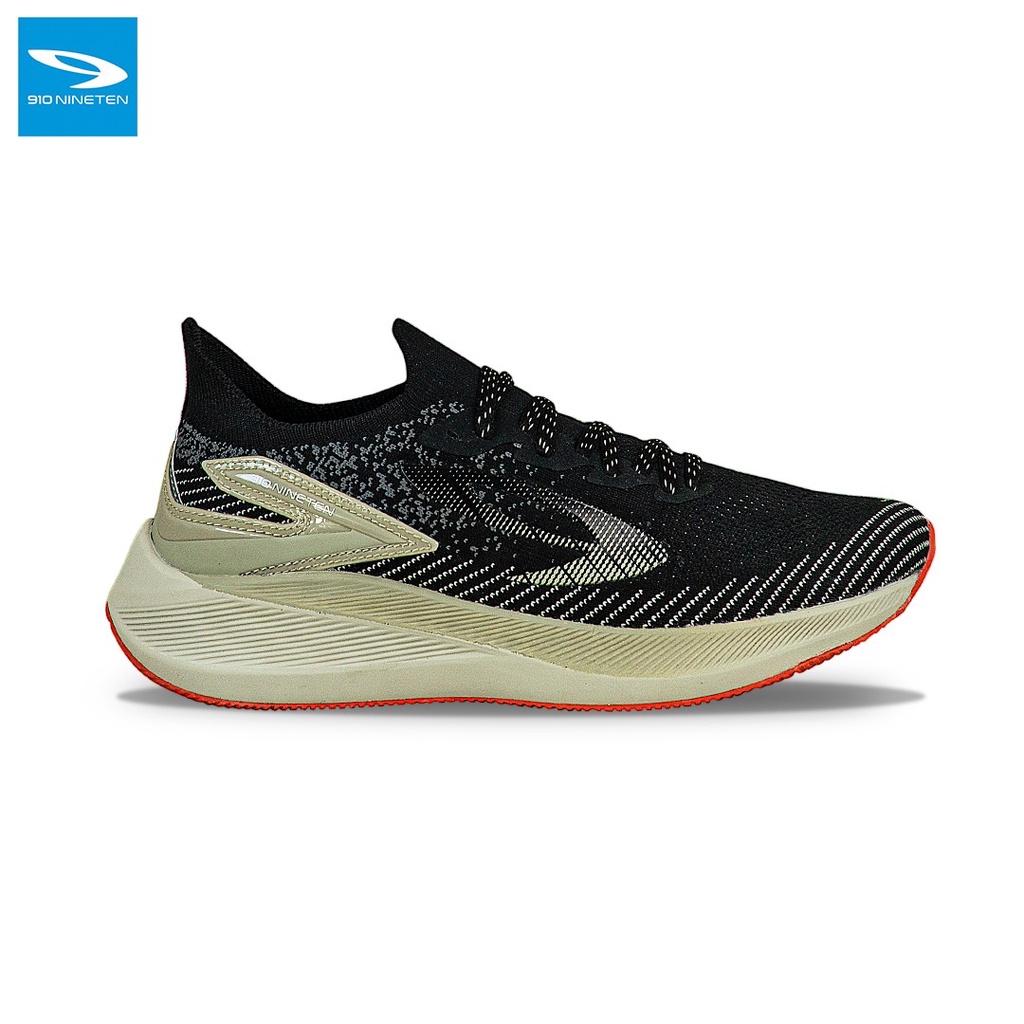 Sepatu 910 Nineten Haze Infiknit Sepatu Lari - HITAM/CREAM/ORANGE ...