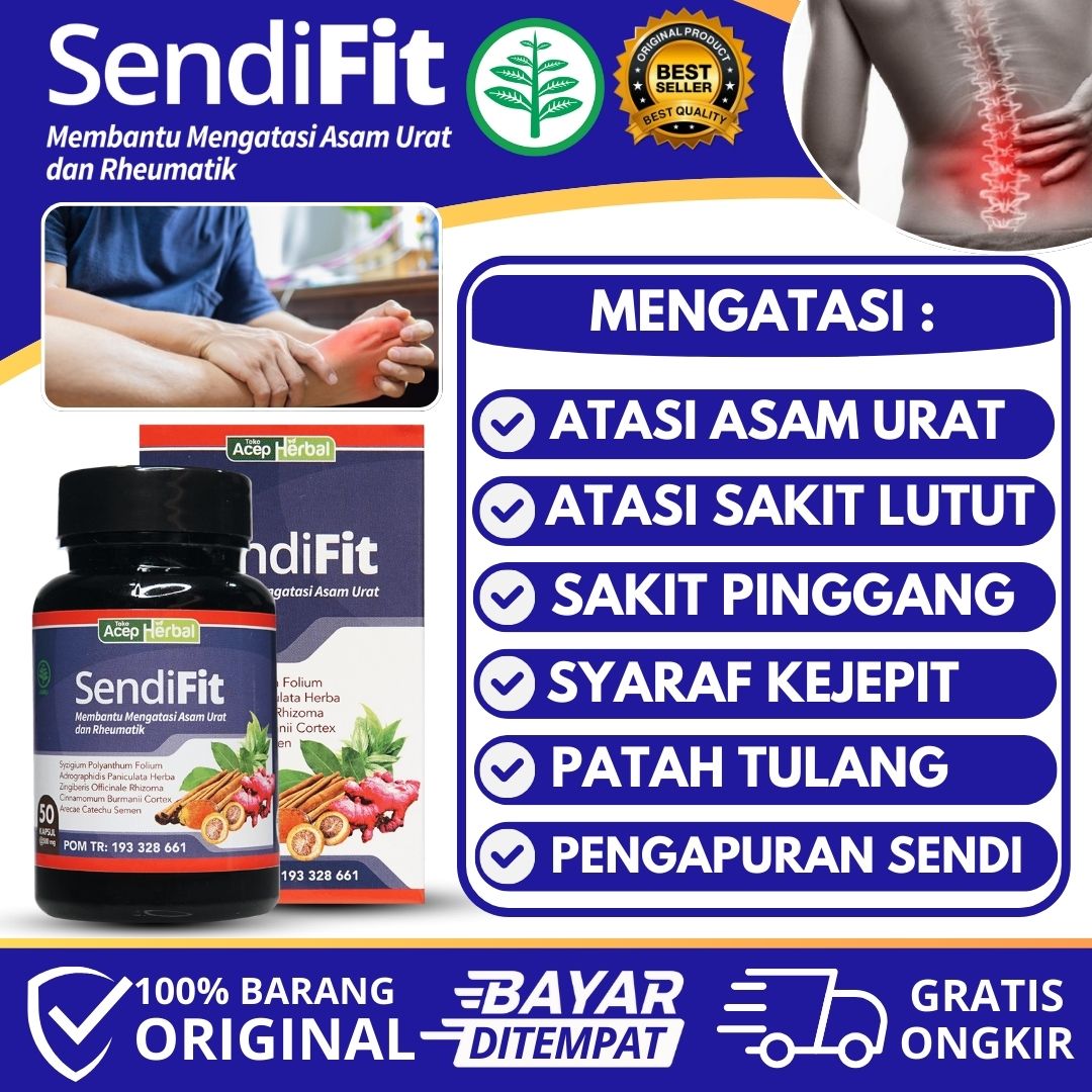 SendiFit Asli Obat Nyeri Sendi, Asam Urat, Rematik, Encok, Pegal Linu ...