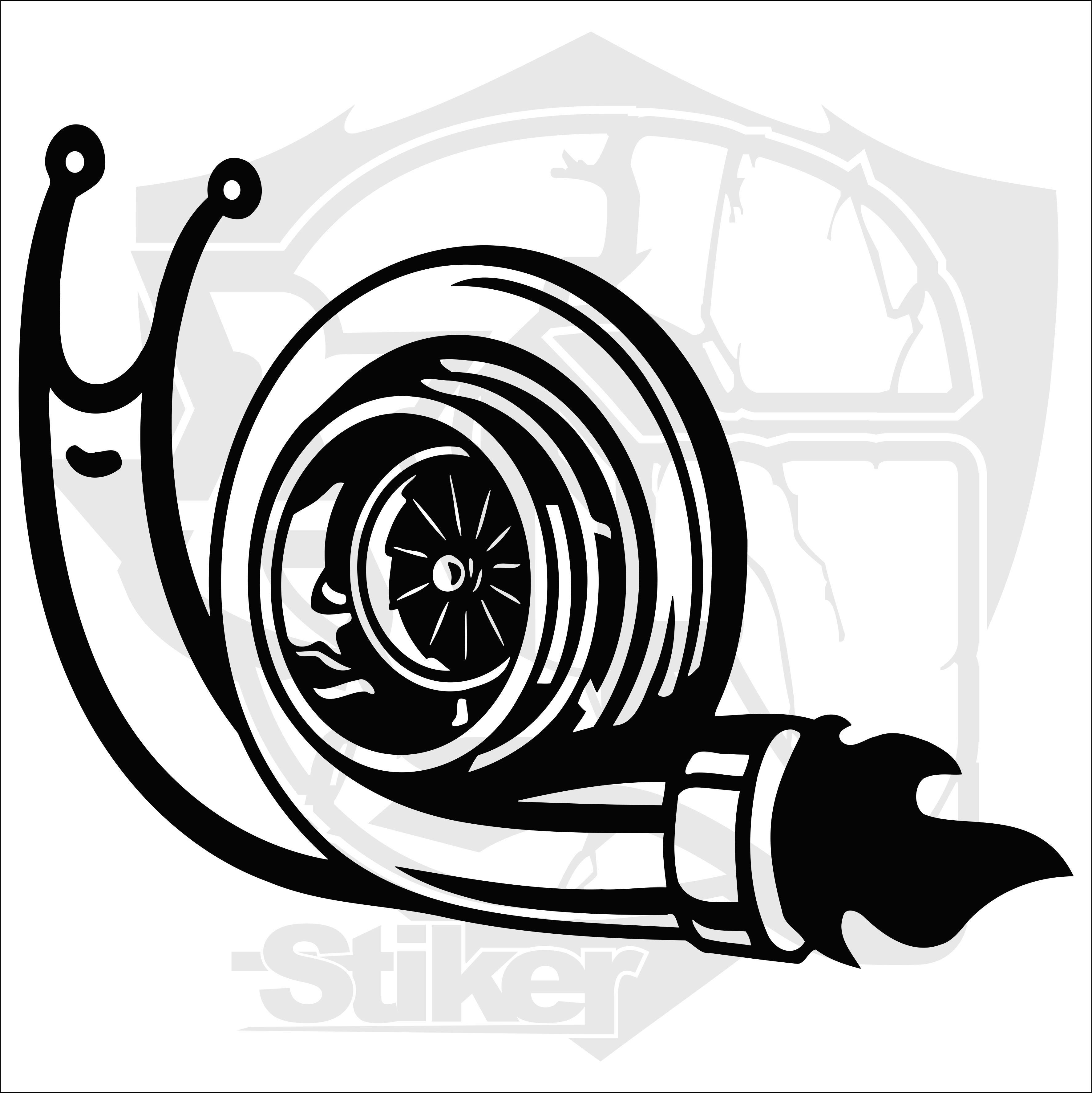 STICKER/CUTTING/CATING/SC.154/STIKER SIPUT RACING/STIKER SIPUT TURBO ...