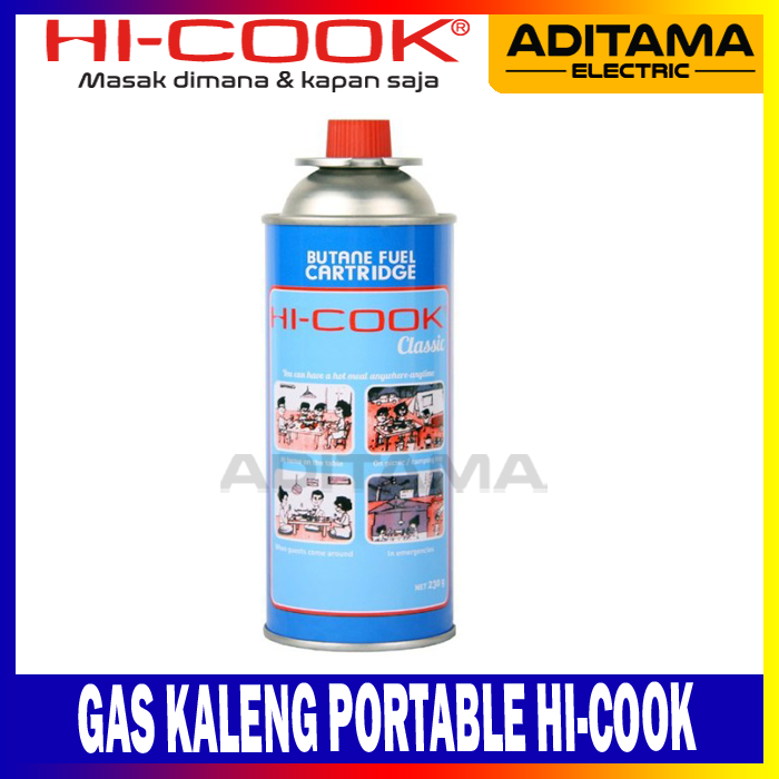GAS KALENG PORTABLE HICOOK 230GRAM | Lazada Indonesia