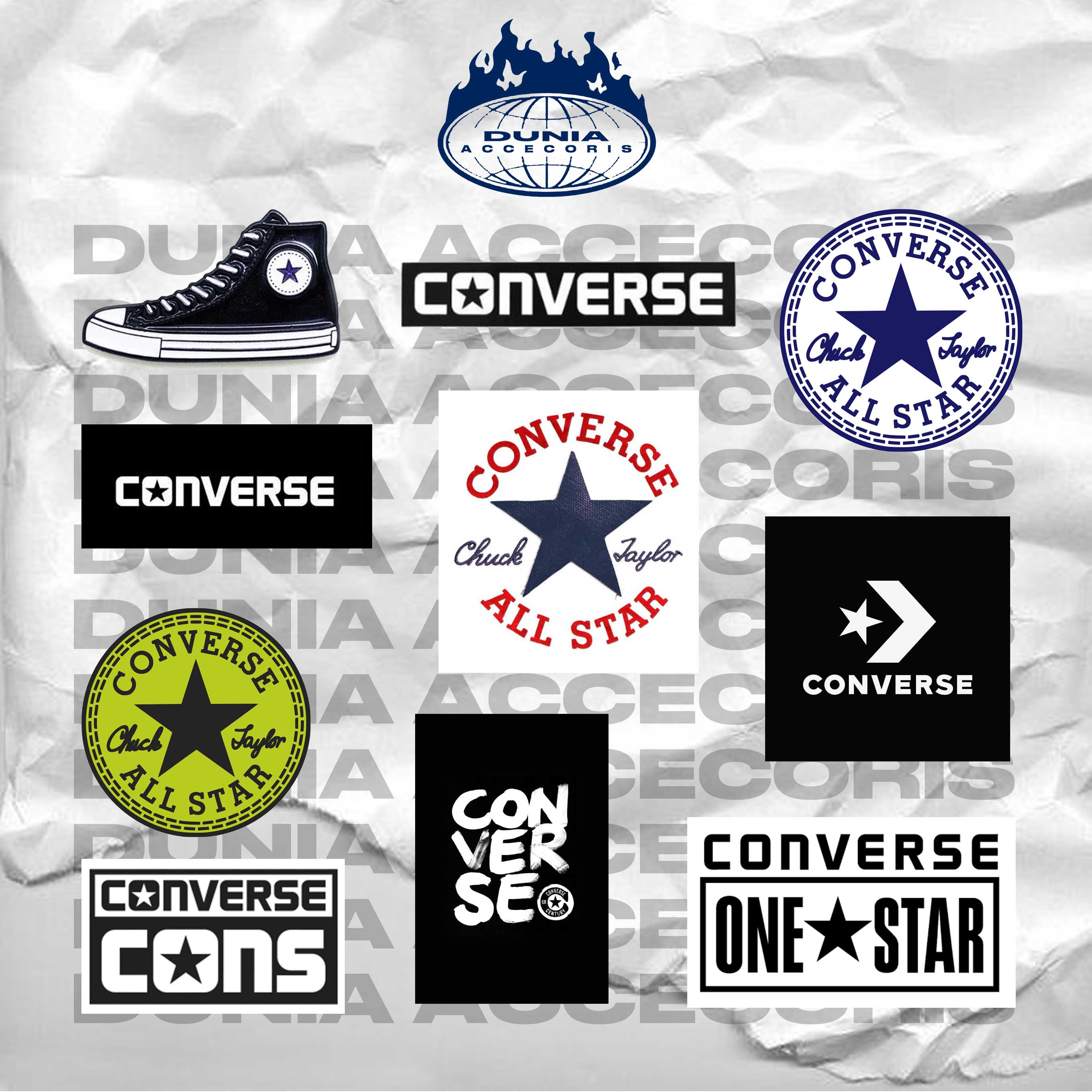 Sticker Converse / stiker pack converse / stiker anti air ( waterproof ...