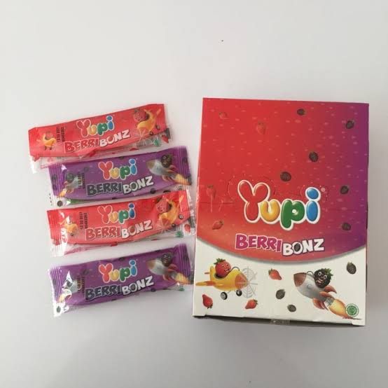Permen Gummy Yupi Berri Bonz (1 pack 24 pcs) permen enak dan murah ...