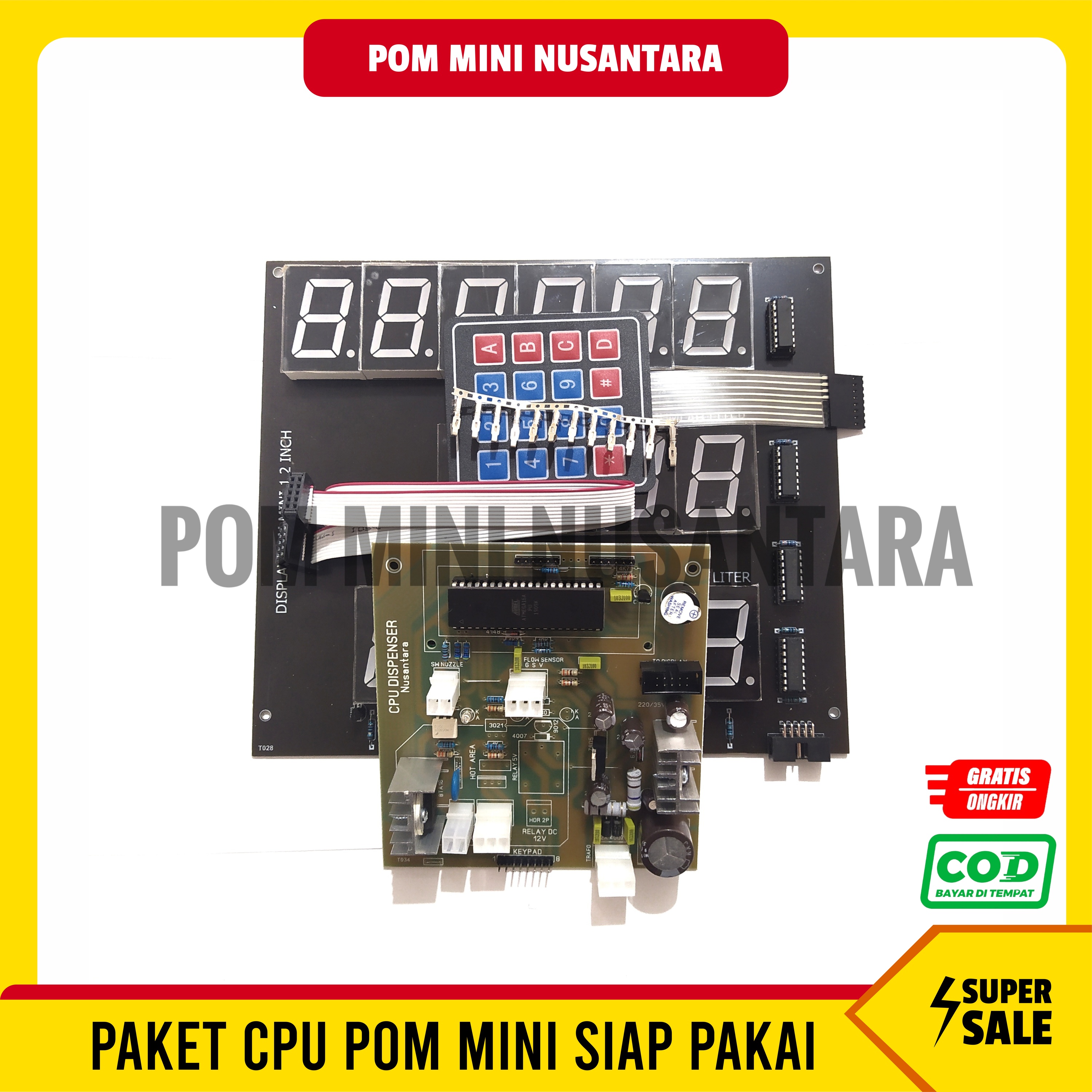 Pom Mini Nusantara - Paket Cpu Pertamini Cpu Display Seven Segmen ...