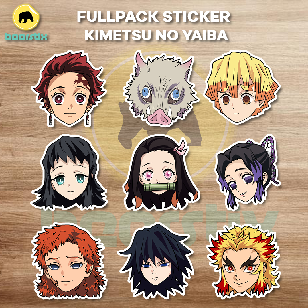 FULLPACK STICKER KIMETSU NO YAIBA - STIKER LAPTOP DEMON SLAYER - STIKER ...