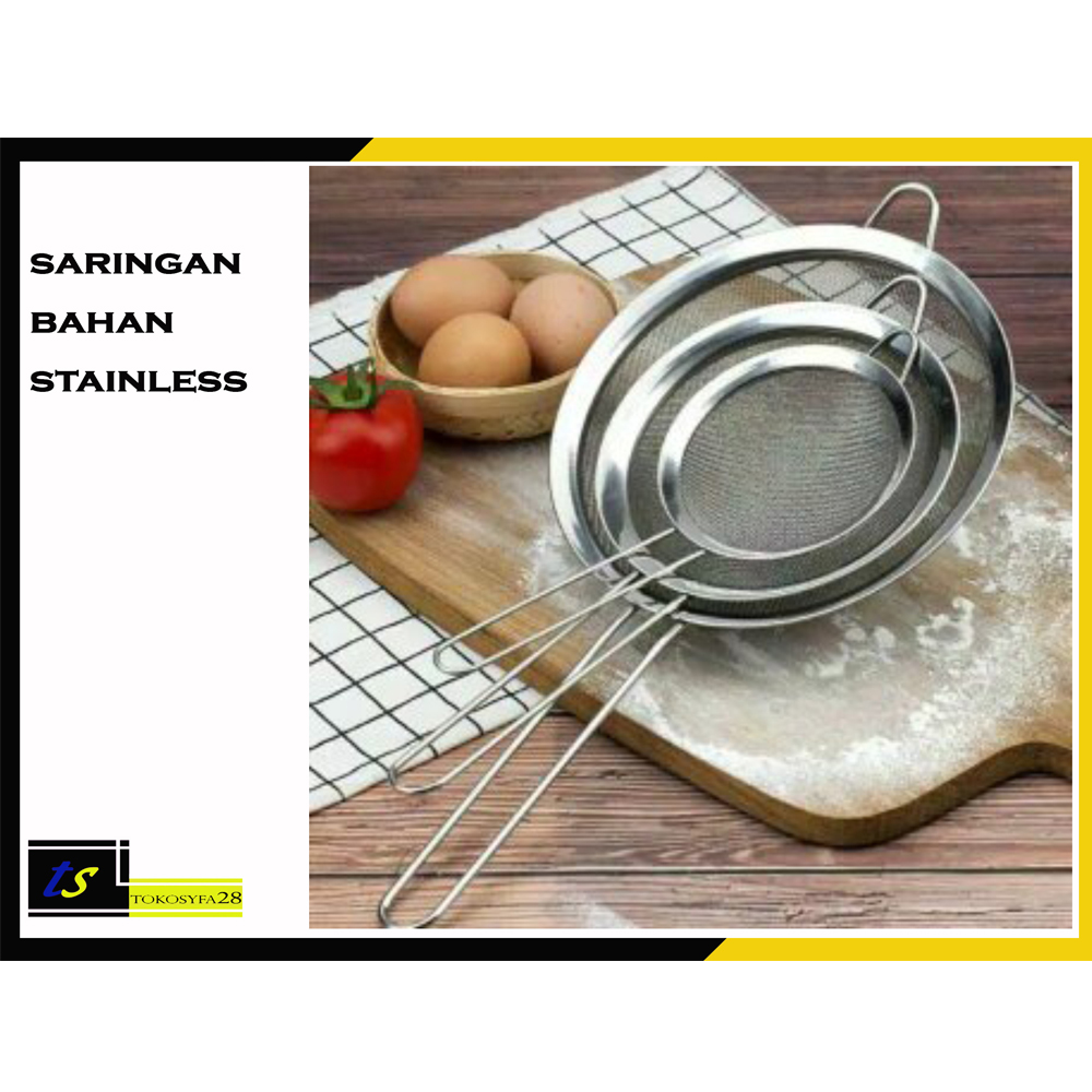 Saringan Stainless Steel Size 8cm/10cm/12cm/14cm/16cm/18cm | Lazada ...