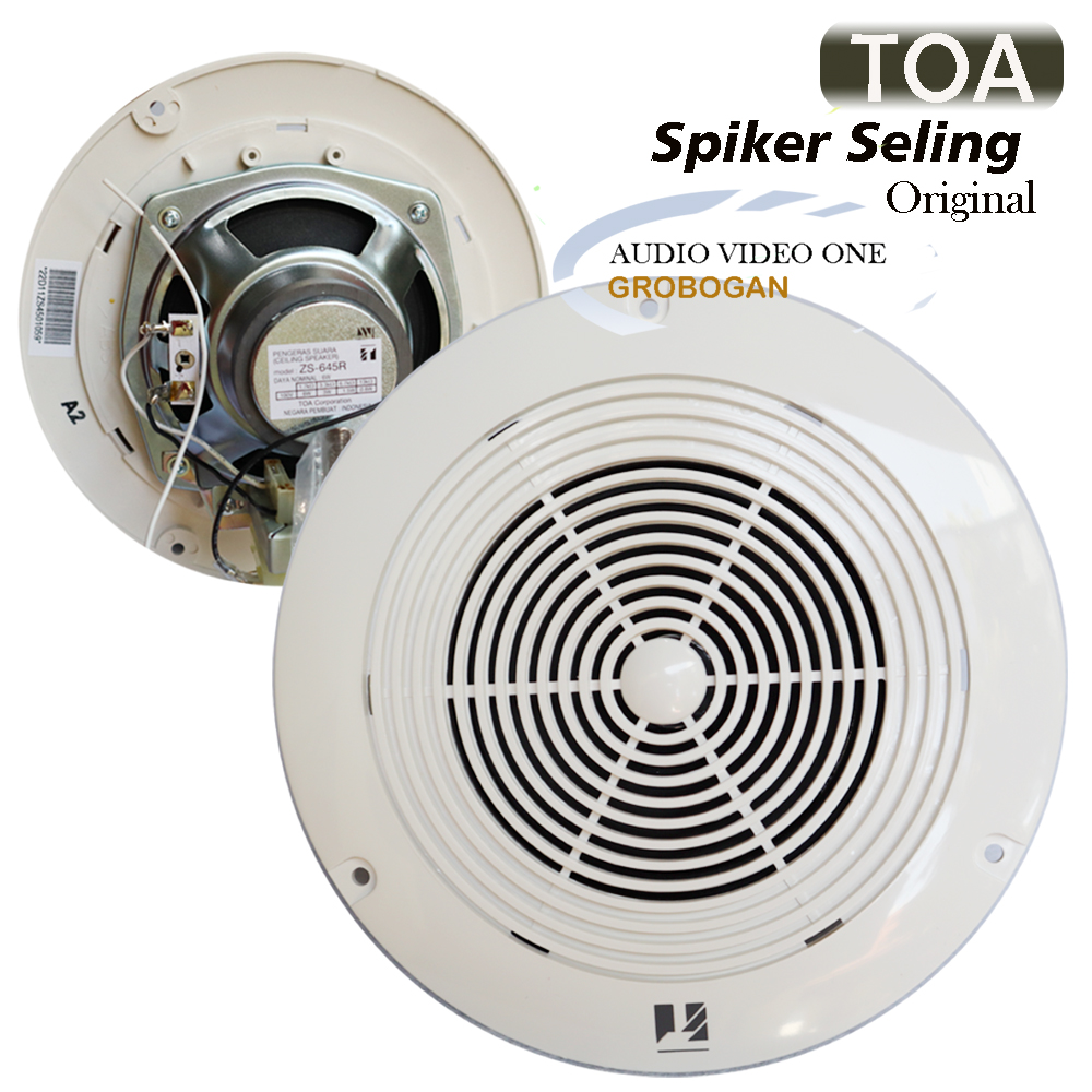 Toa Speaker Ceiling Mount ZS-645R Spiker Seling Plafon TOA ZS 645 R ...