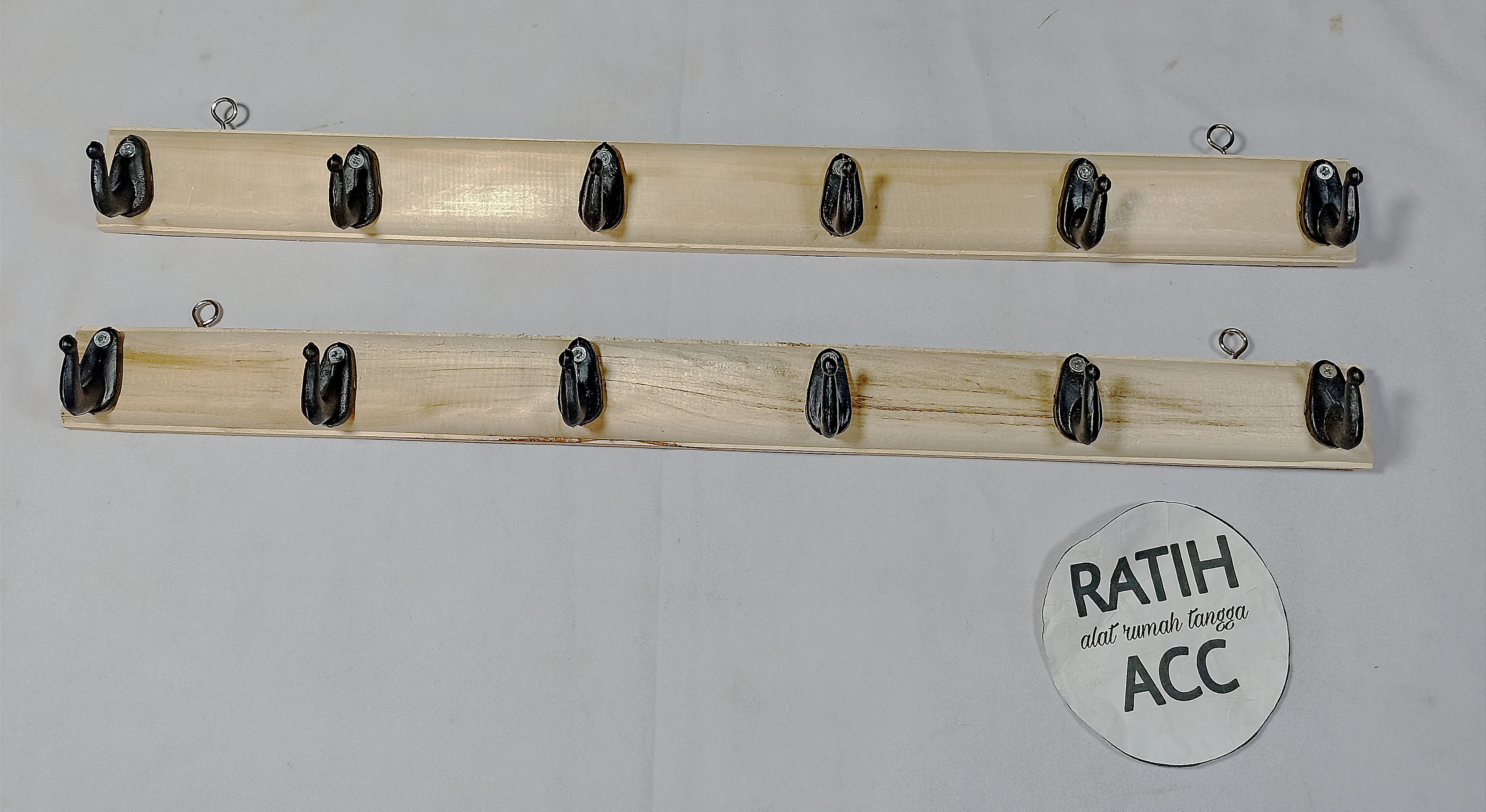 kastok gantungan baju kayu tempel dinding kapstok cantolan | Lazada ...