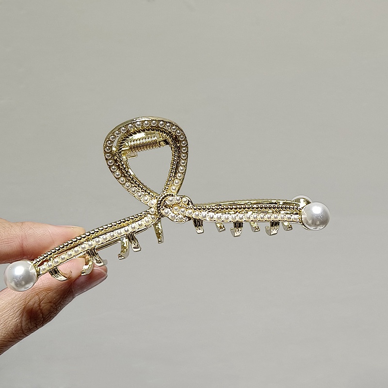 Jedai 10.5cm Mutiara Elegan Jepit Rambut Alloy JUMBO Korea Permata ...