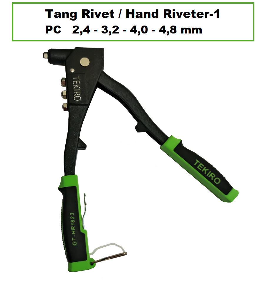 TEKIRO Tang Rivet / Paku Tembak / Hand Ripet Riveter-1 Hitam Gagang ...