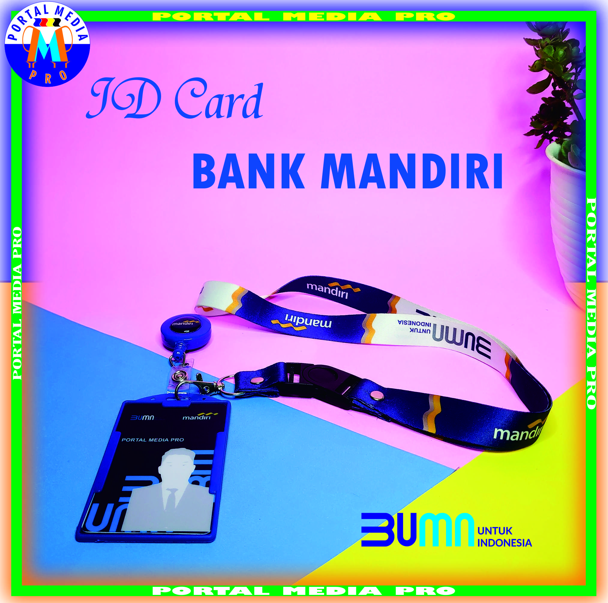 Lanyard idcard bank mandiri BUMN | Lazada Indonesia