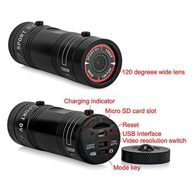 Mini F9 HD 1080P Bike Motorcycle Helmet Sport Camera Video Recorder DV ...