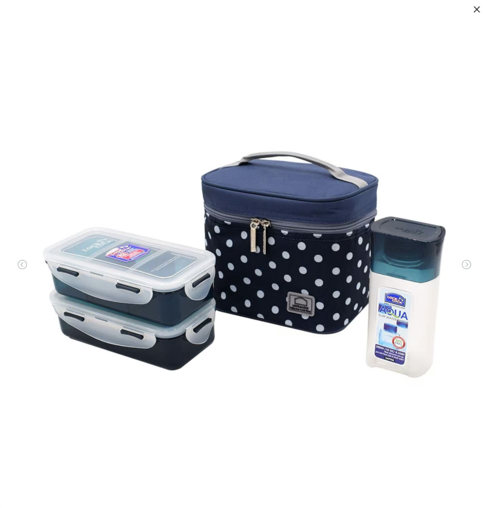 LocknLock Lunch Box Set 3pcs With Bag - HPL758S3DB | Lazada Indonesia