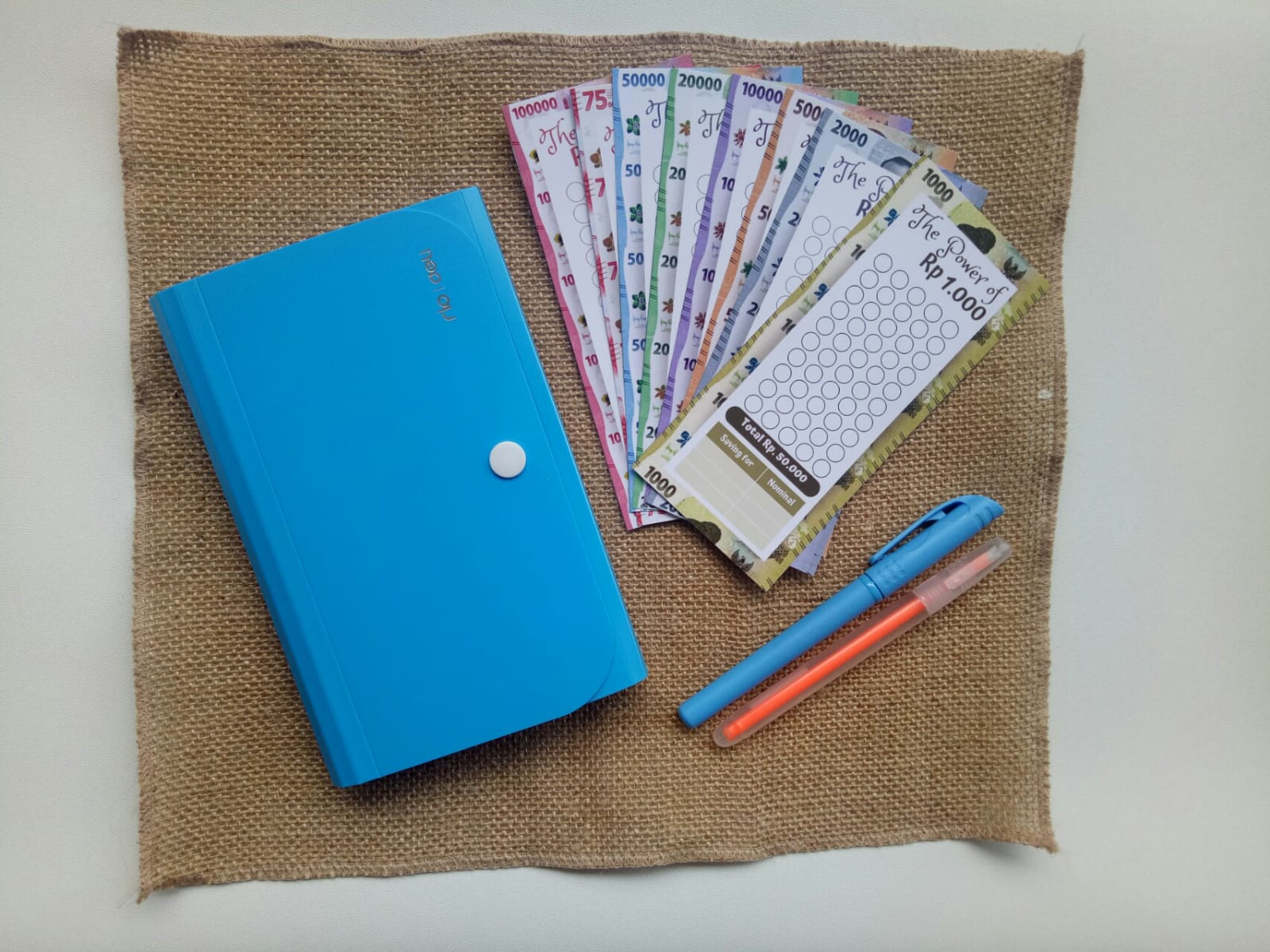 Paket Set Dompet Map / Dompet Map Menabung / Dompet Map Saving ...