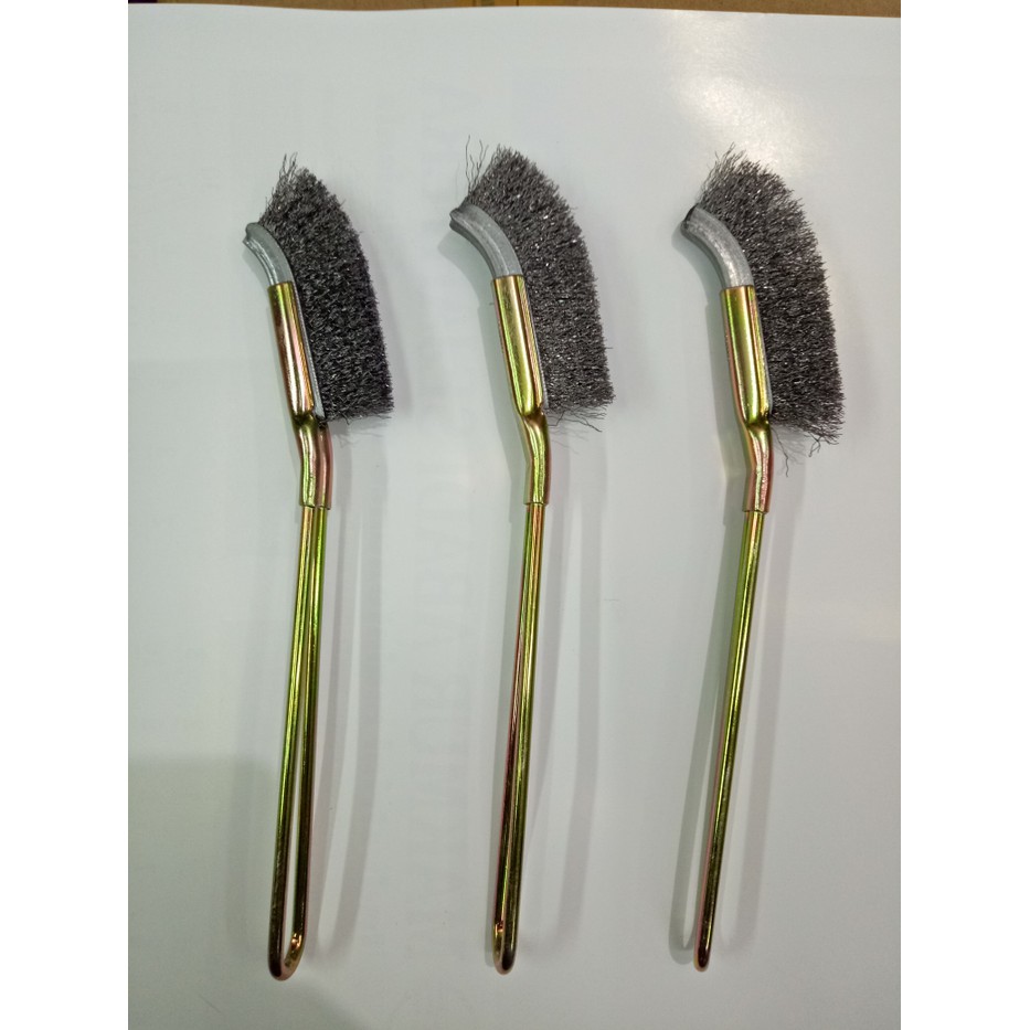 Sikat Kawat Baja Kuningan Gagang Besi Serbagun Lurus Multipro | Lazada ...