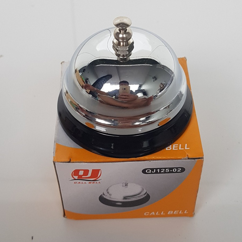 Bel Meja QJ125-02 Stainless Resepsionis Hotel Call Bell Hop - 1 Buah ...