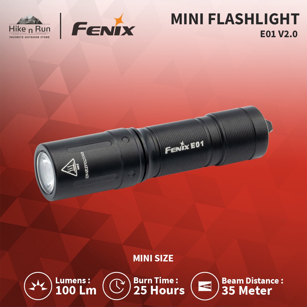 Senter Fenix E01 V2.0 EDC Waterproof Mini Flashlight | Lazada Indonesia