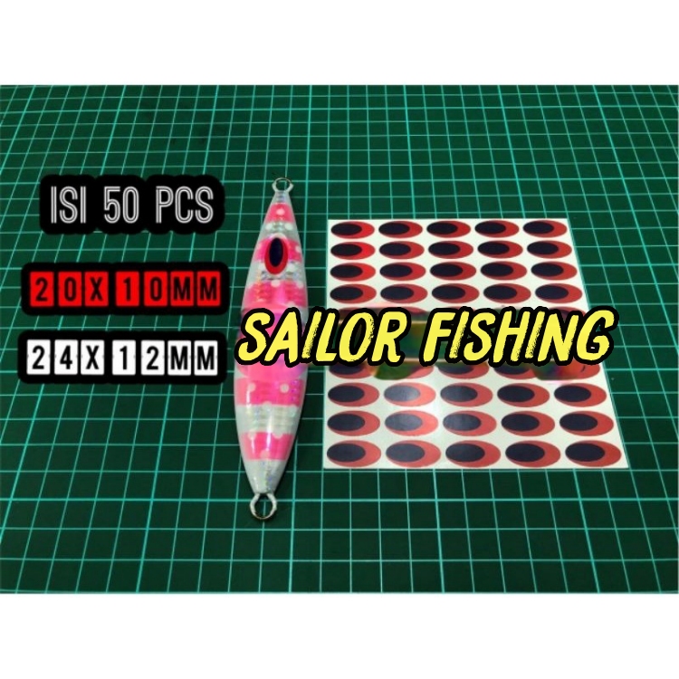 sticker mata 2D hologram, DL, isi 50pcs (untuk umpan) | Lazada Indonesia