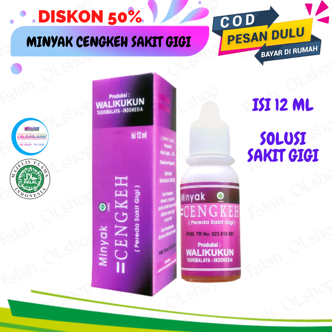Herbal Sakit gigi tetes | minyak cengkeh walikukun tetes | obat tetes ...