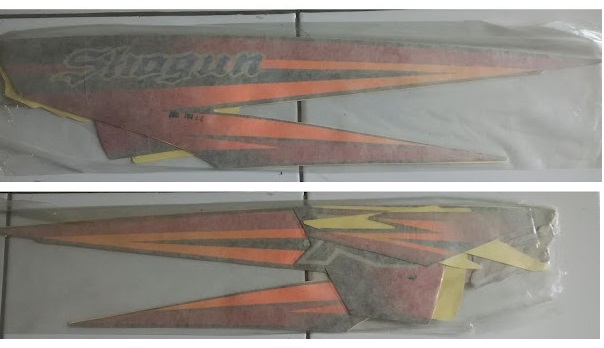 STRIPING FULL SET SUZUKI SHOGUN KEBO BAGONG BADAK ORIGINAL Warna Merah ...