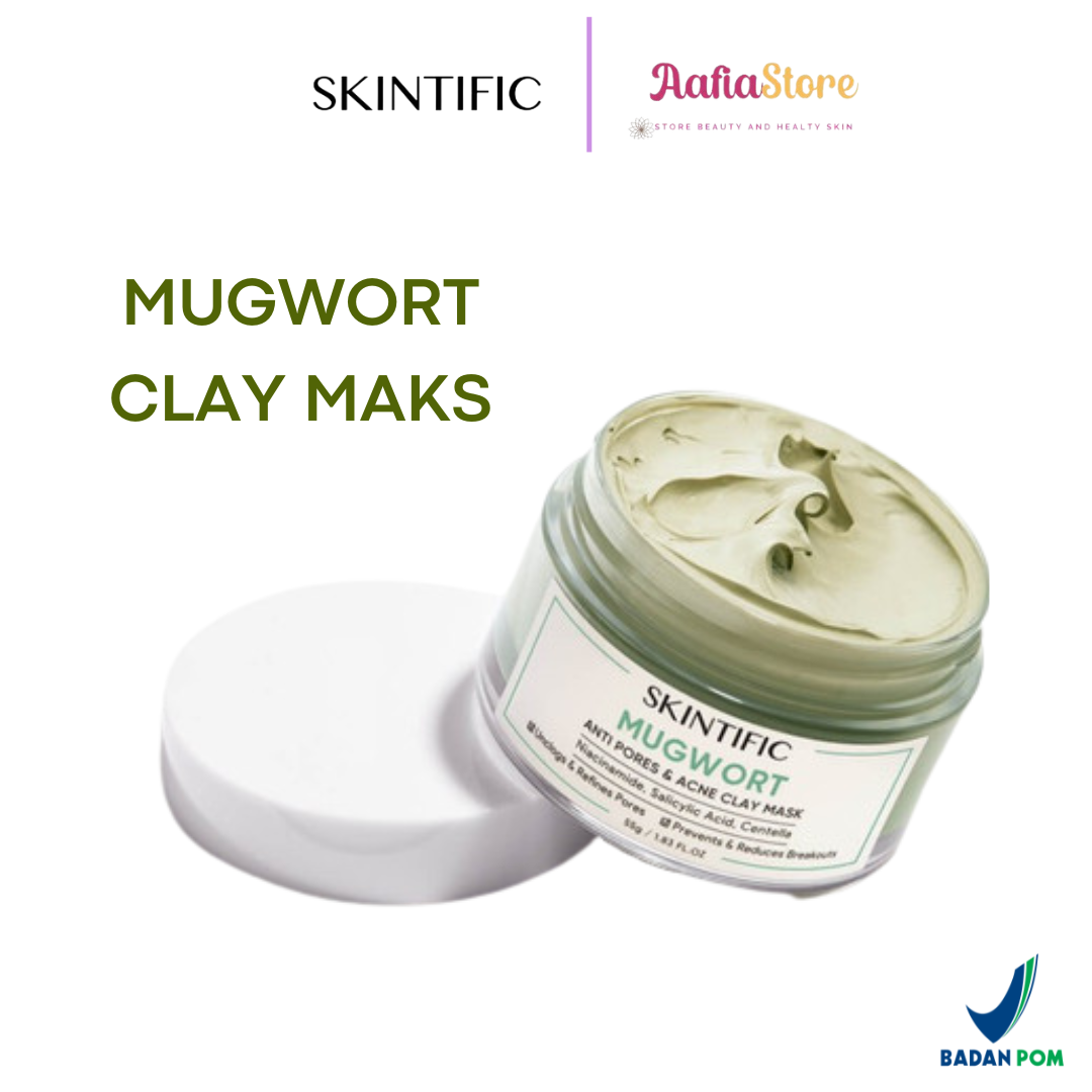 SKINTIFIC Mugwort Acne Clay Mask 55G | Lazada Indonesia
