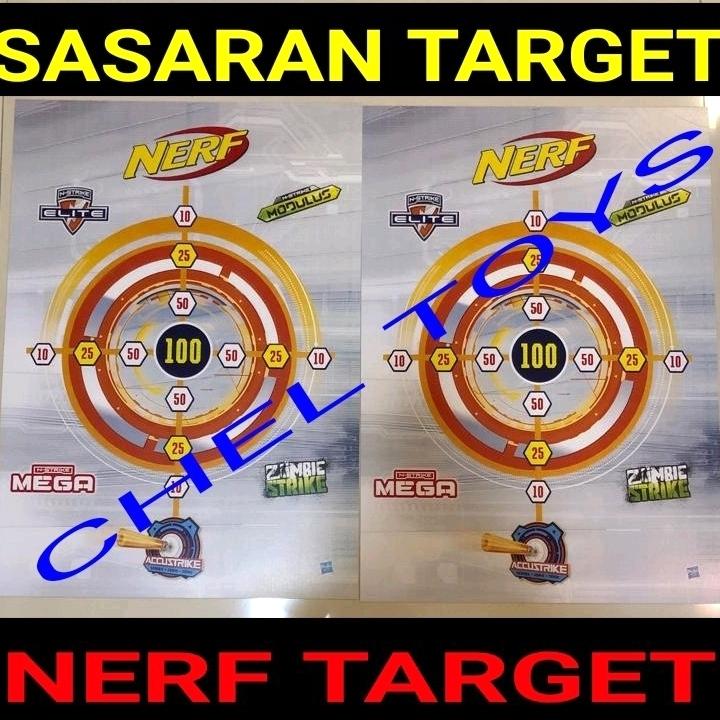 poster target sasaran nerf | Lazada Indonesia