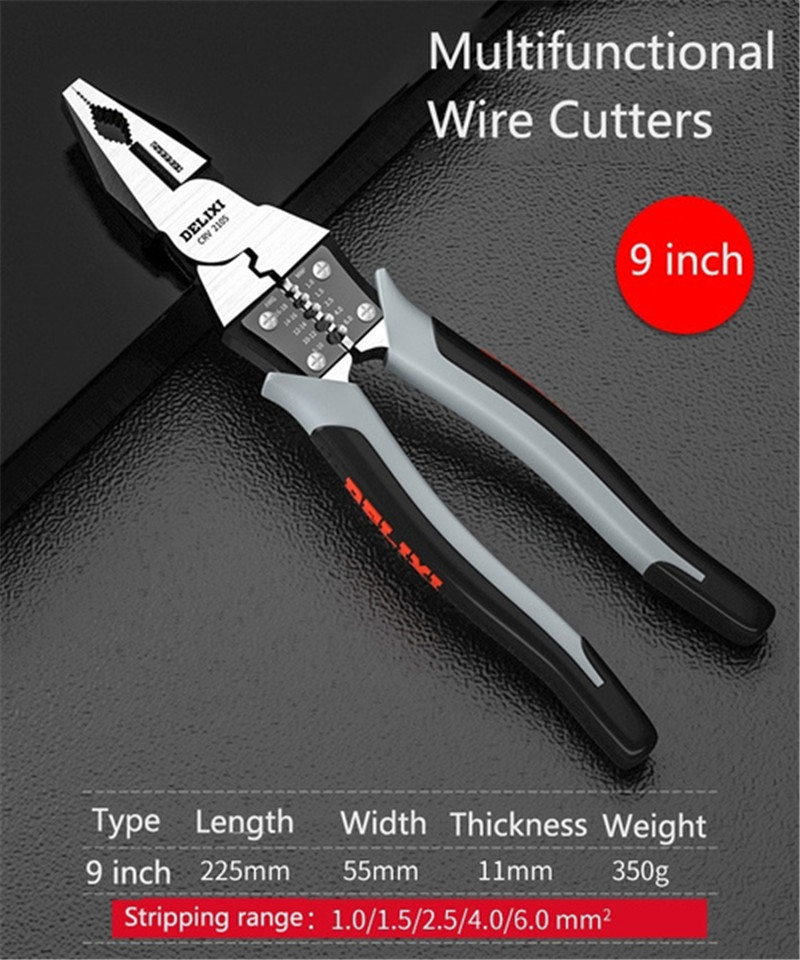 COD DELIXI Tang Pemotong Kawat CRV Multifungsi Wire Cutter / tang kabel ...