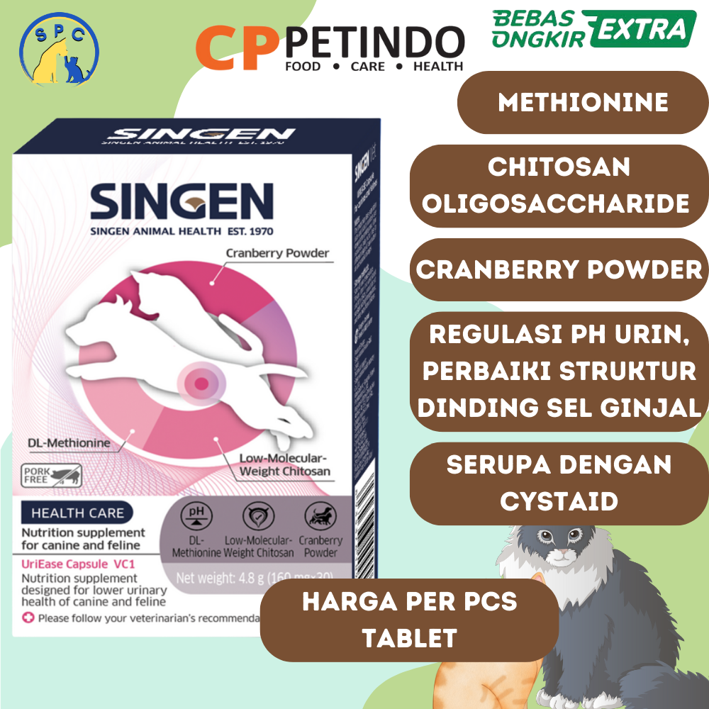 Singen Uriease Obat Saluran Kemih (FLUTD/FUS/ Susah Pipis) Kucing ...