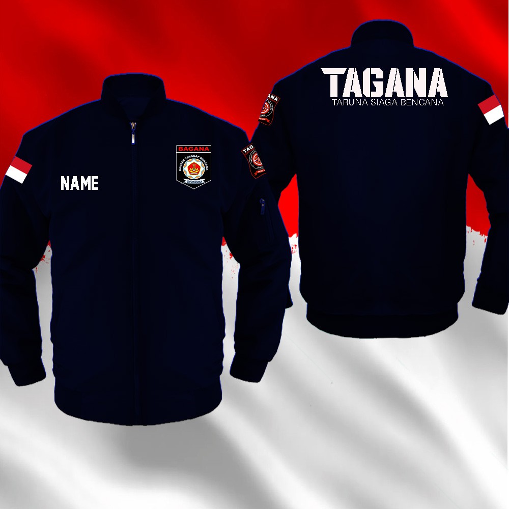 JAKET BOMBER TAGANA JAKET TARUNA SIAGA BENACANA BORDIR terbaru original ...