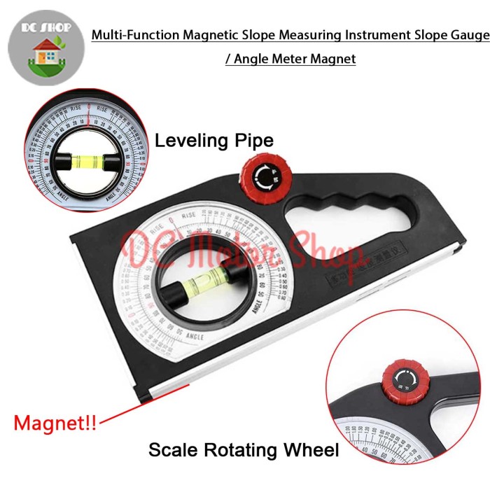 Multi Rotary Angle Meter Protactor /Meteran Sudut Waterp Magnetic ...