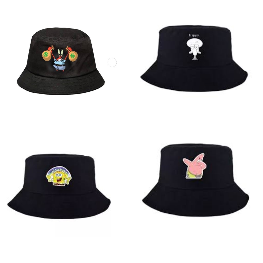 Promo Topi Bucket Spongebob Edition - Topi Bucket Spongebob - Bucket ...