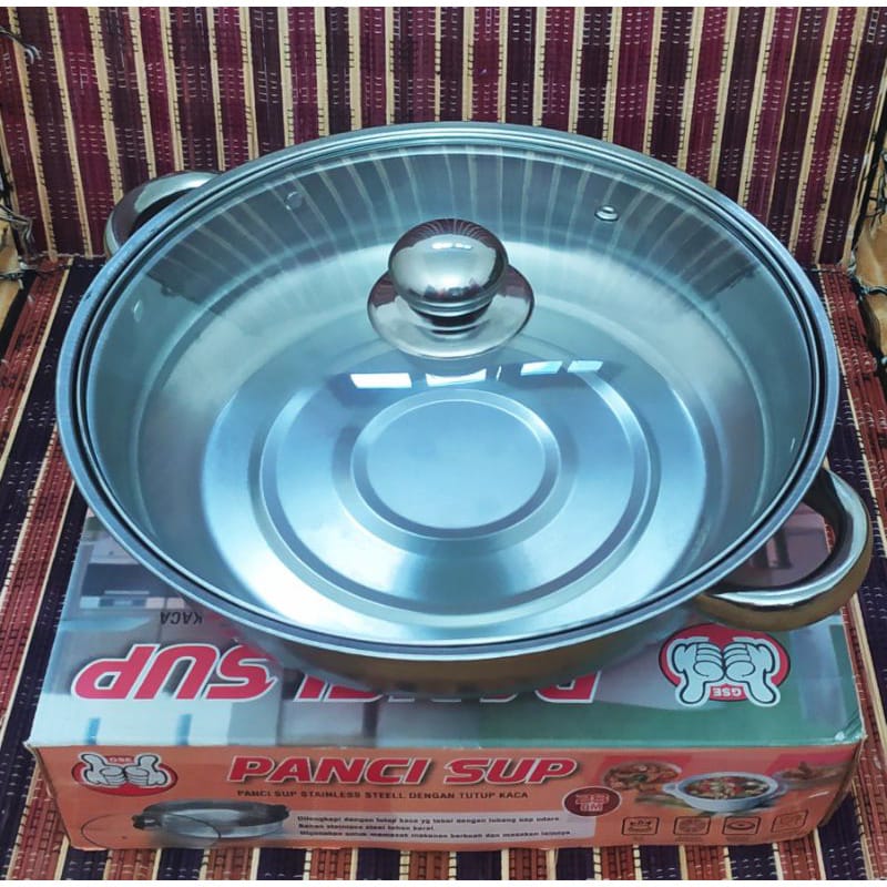 PANCI SHABU-SHABU STAINLESS STEEL / PANCI 2 SEKAT FREE PACKING BUBBLE ...