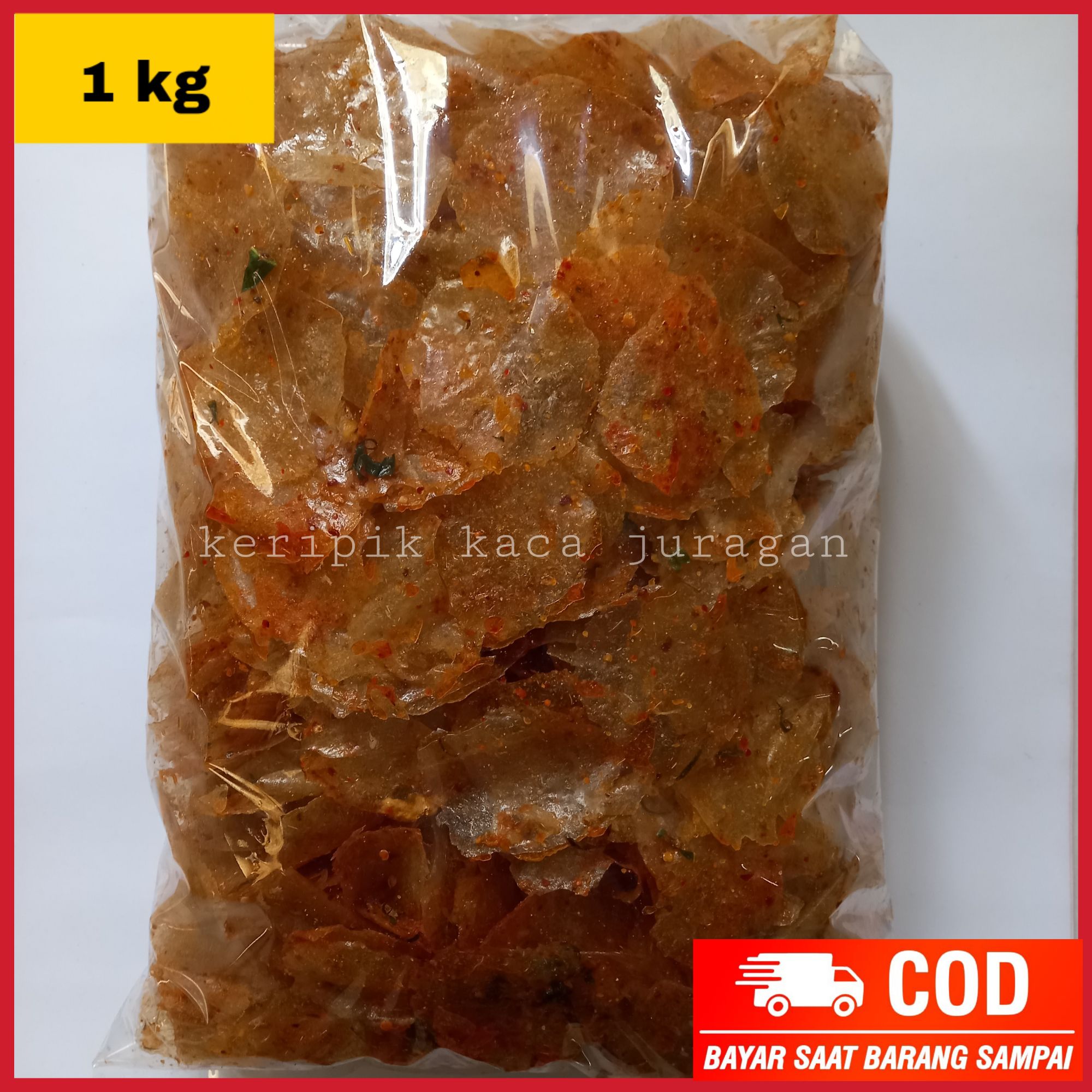 Kripca Kiloan 1kg Pedas Daun Jeruk Keripik Kaca Murah Grosir Kripik ...