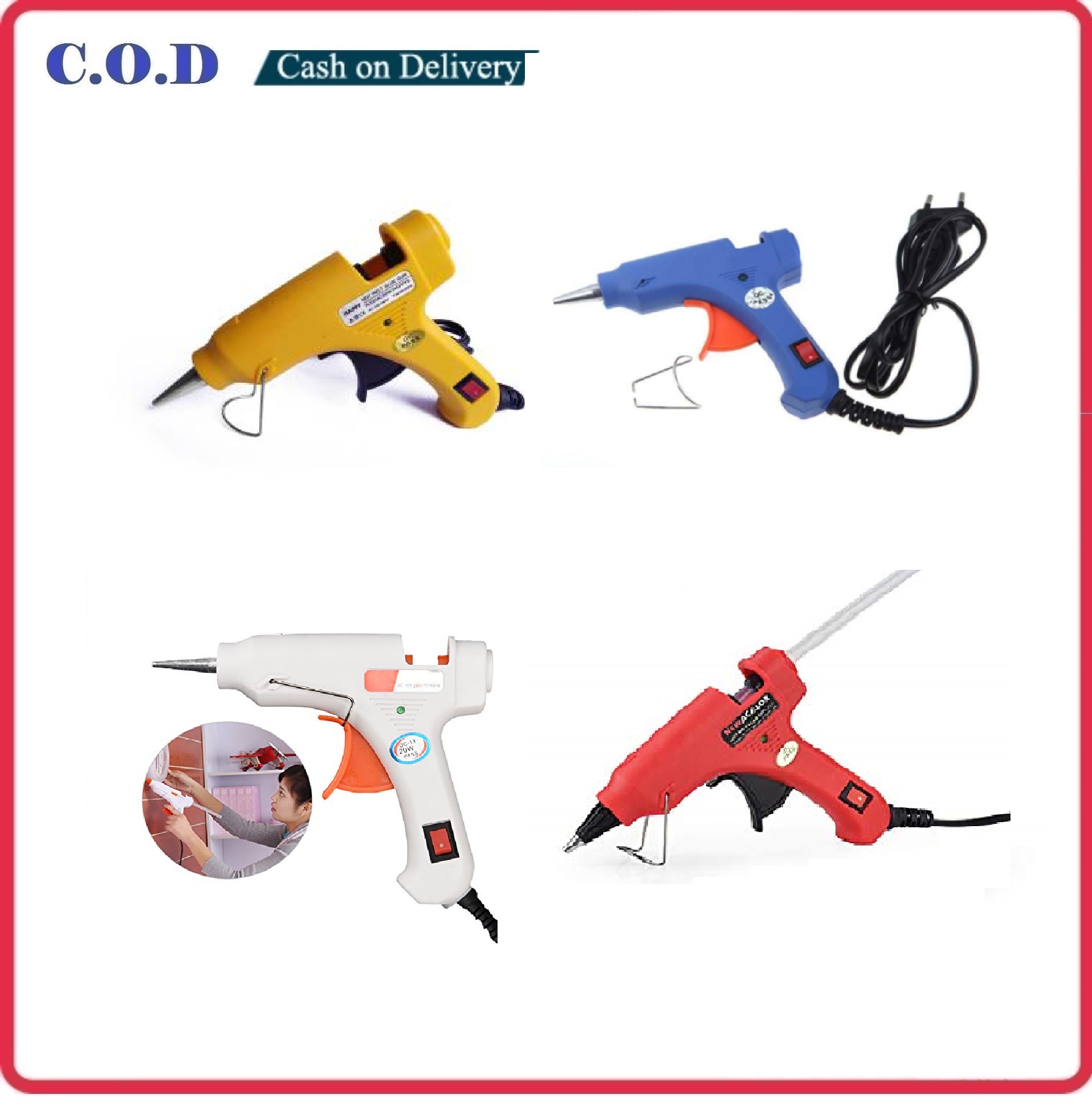 (FREE LEM 1 ) Pistol Lem Tembak 20 Watt / Glue Gun 20W / Glue Gun Alat ...