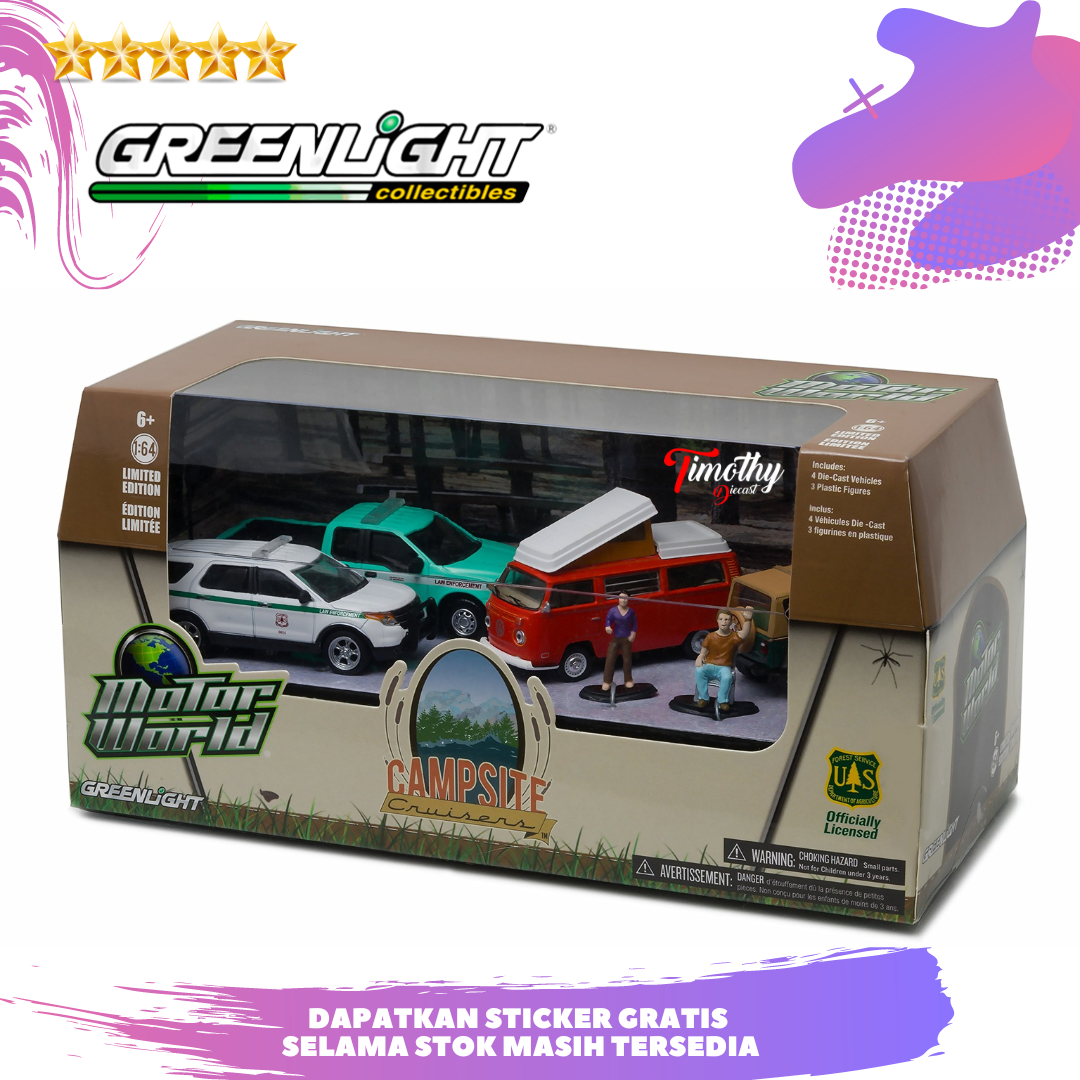Diecast Mobil Greenlight Diorama Campsite Cruisers UAS Limited Edition | Lazada Indonesia