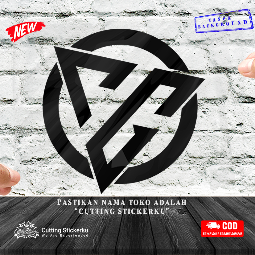 Cutting Stiker Inisial Logo Custom Variasi Motor Mobil Kaca Sticker ...