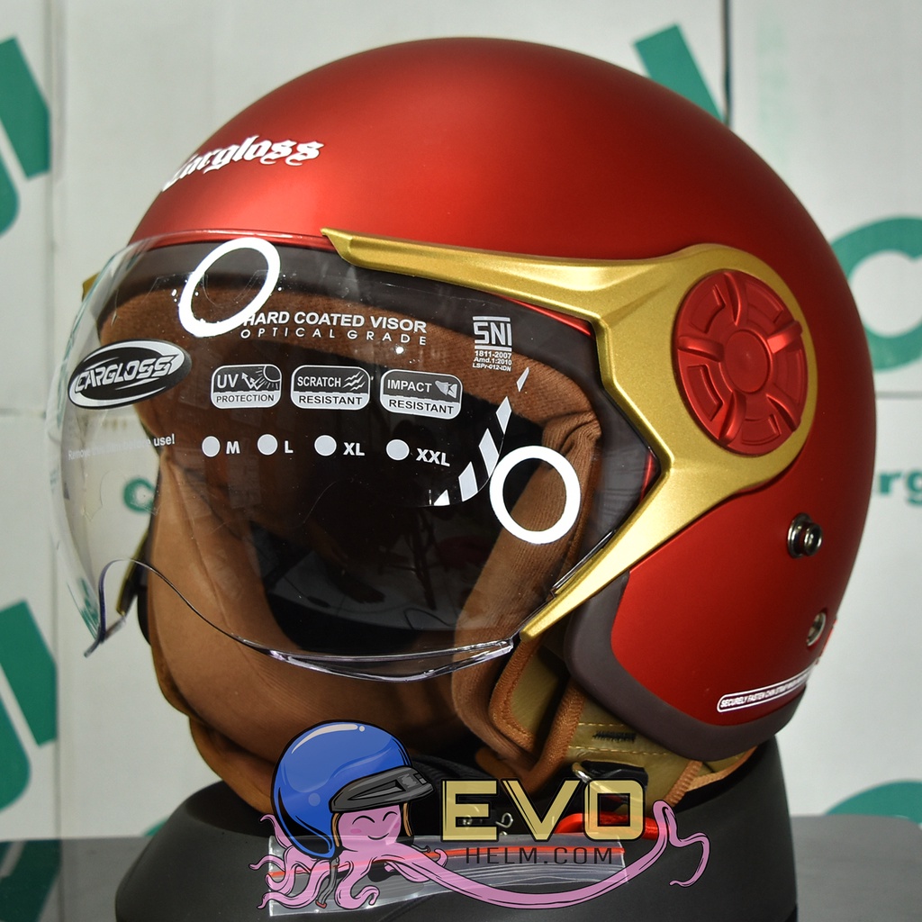 HELM CARGLOSS YRH HIJAB "ORI" - BLACK DOFF GOLD ( LIMITED EDITION ...