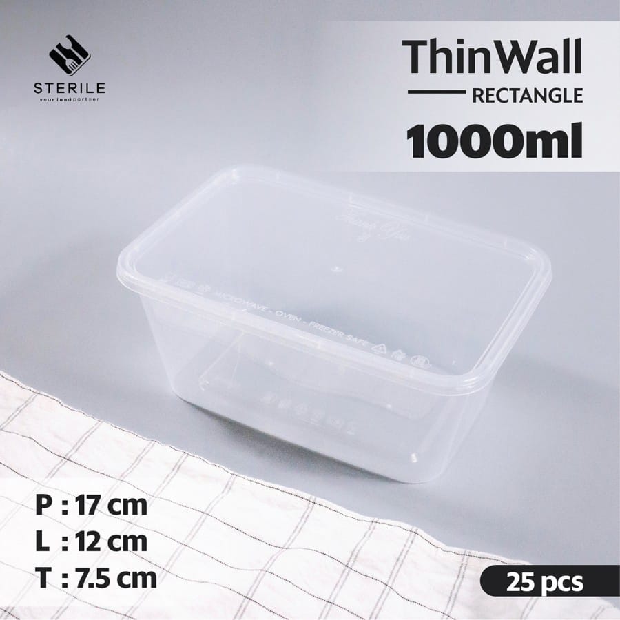 kotak makan plastik 1000 ml isi 25 pcs /thinwall 1000 ml / kotak 1000 ... kotak makan plastik 1000 ml isi 25 pcs /thinwall 1000 ml / kotak 1000 ...