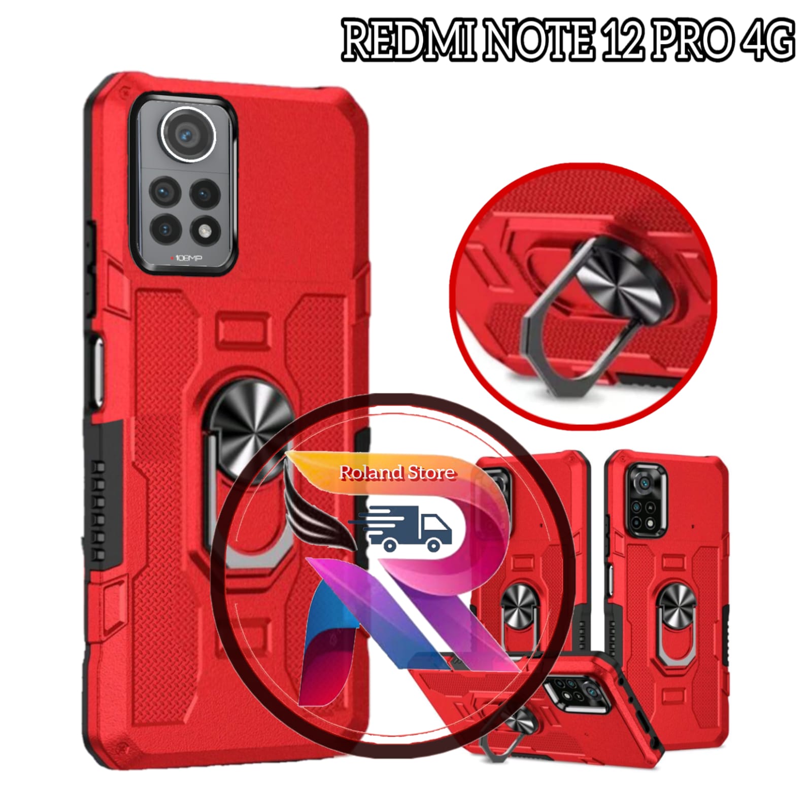 Casing Hp Untuk Xiaomi Redmi Note 12 Pro 4G Case Robot Hit Eye Whit ...