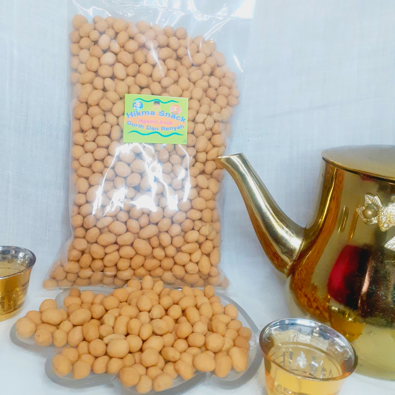 kacang telur atom oven cemilan snack terlaris 30gram 75gram 150gram ...