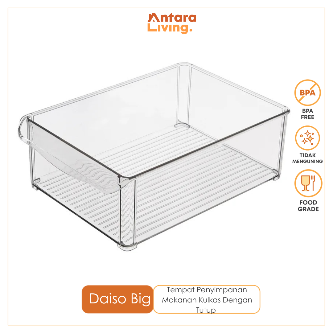 ANTARA Daiso Big Series - Kotak Penyimpanan Kontainer Kulkas Dengan ...